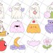 Teacher Halloween Clipart Featuring Cute Ghosts and Pastel Halloween ...