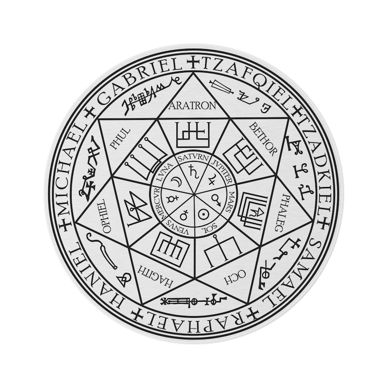Seven Archangel Sigil Round Rug by Artessent Mystical Home Decor ...