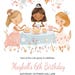 Cute Princess Tea Party Birthday Party Customizable Invitation, Digital ...