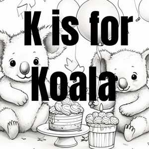 Printable Koala Coloring Pages for Kids, Instant Download, Australian ...