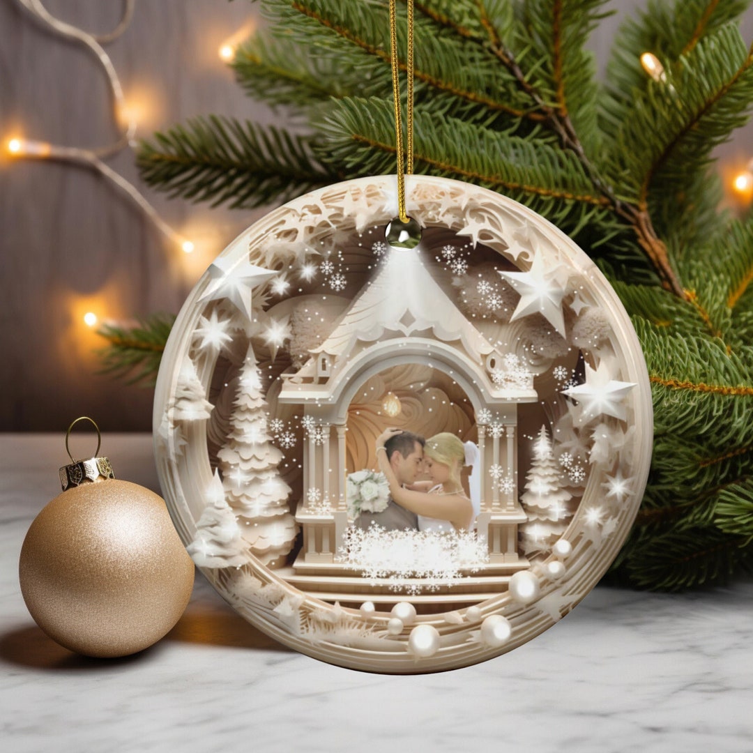 Personalized Photo Ornament, Personalized Photo Ornament, Christmas ...