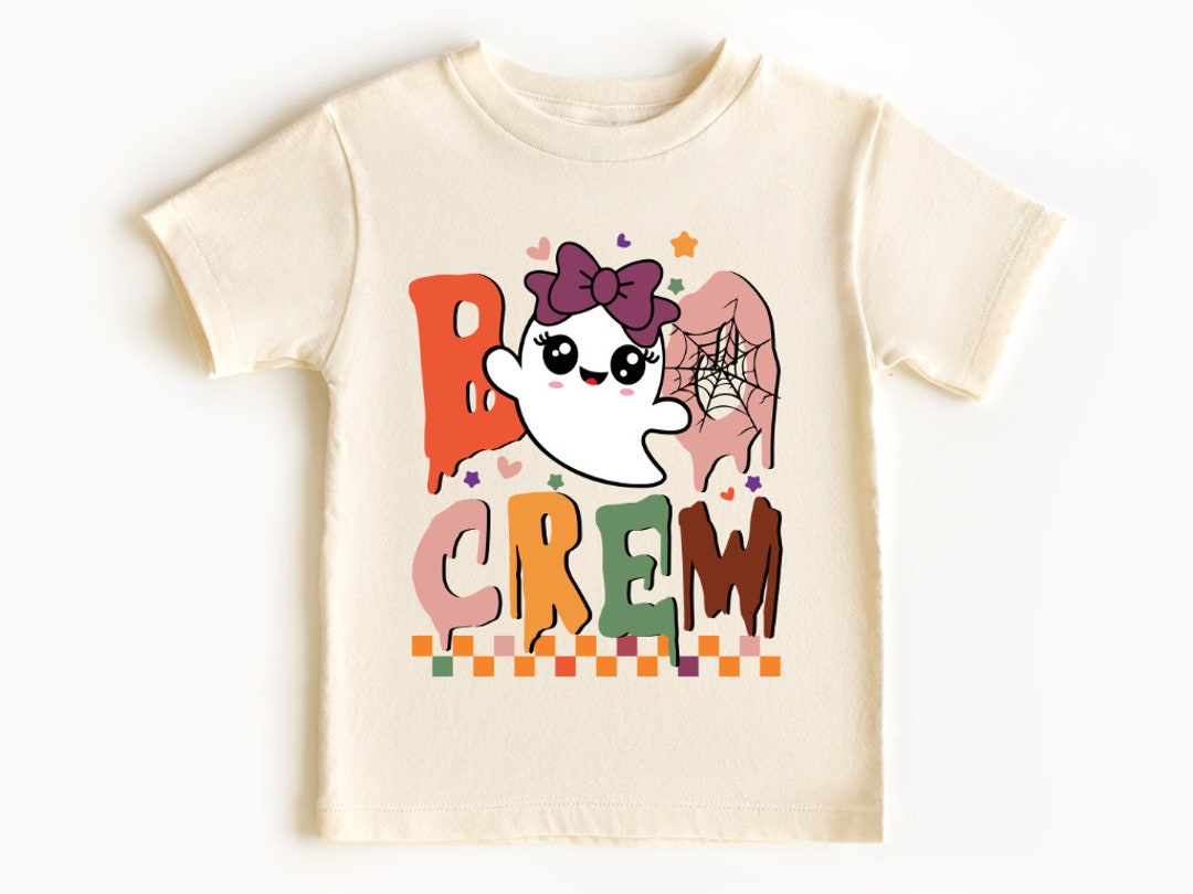 Boo Crew Kids Shirt Baby Girl Halloween Shirt Cute Ghost - Etsy