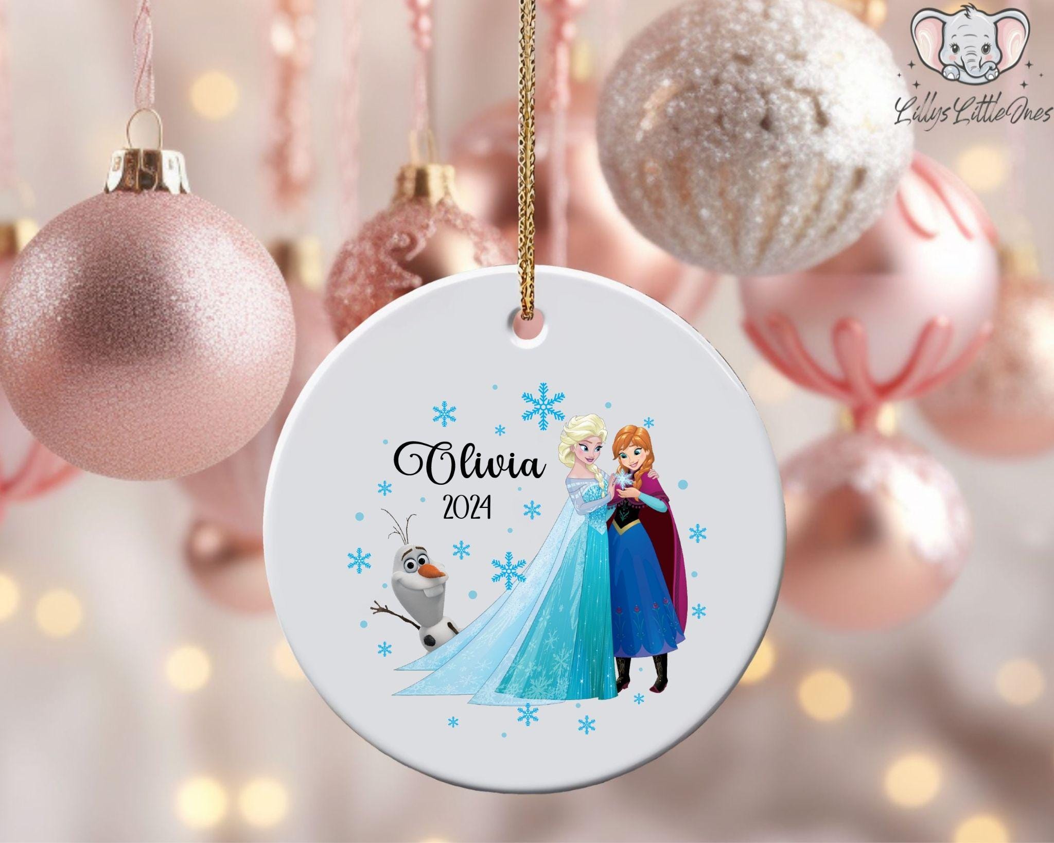 Custom Frozen Ornament, Custom Elsa Christmas Gift, Disney Frozen ...