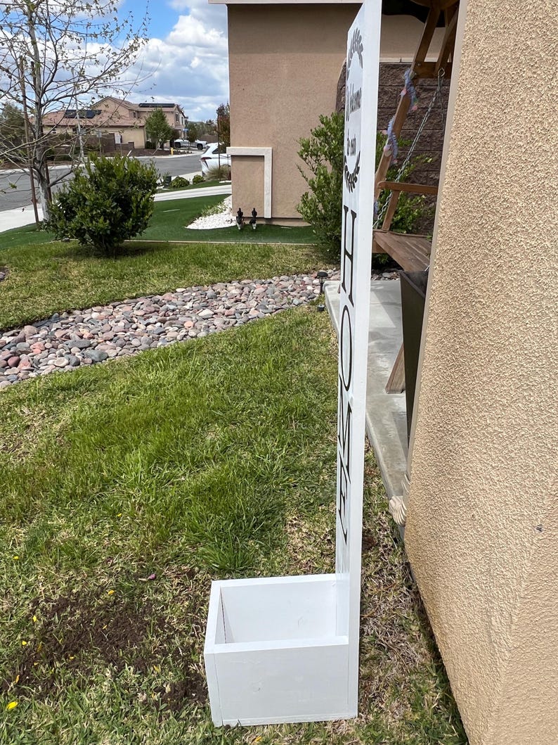 Outdoor Welcome Planter Box - Etsy