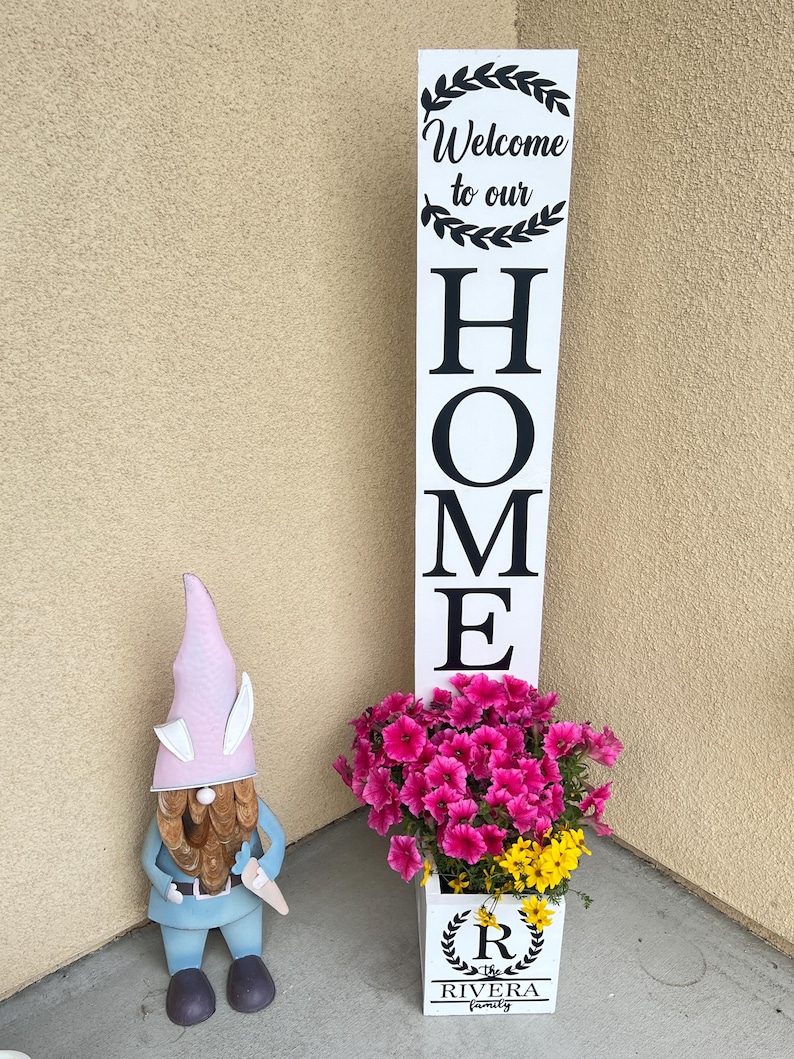 Outdoor Welcome Planter Box - Etsy