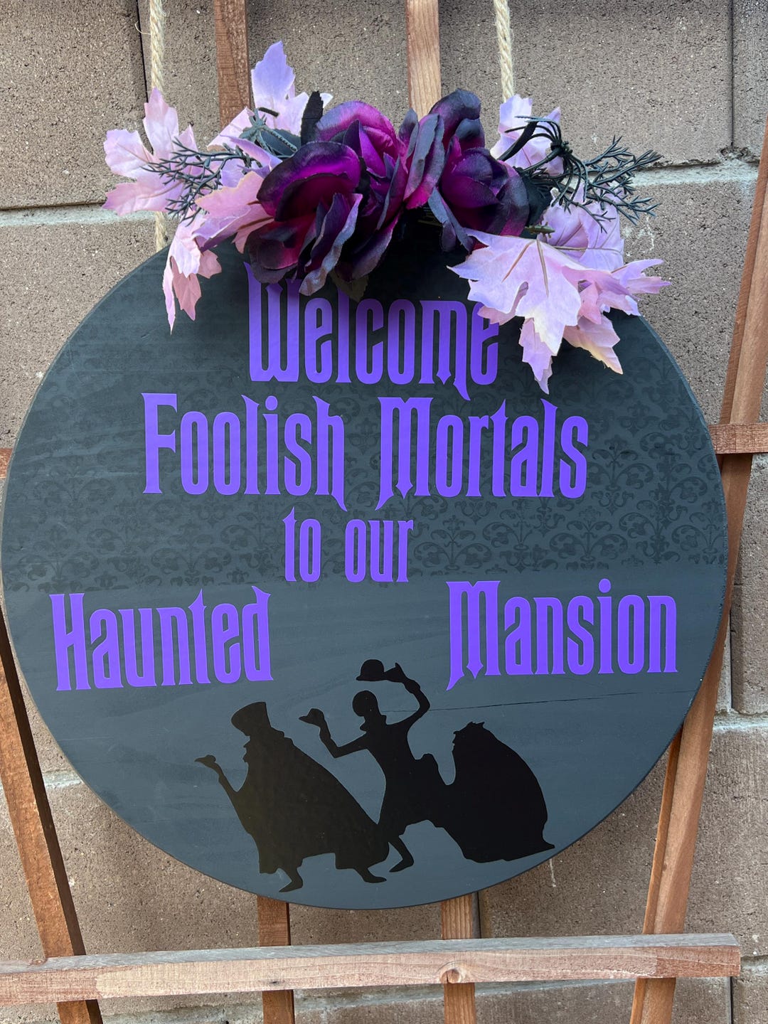 Haunted Mansion Hanging Door Sign - Etsy