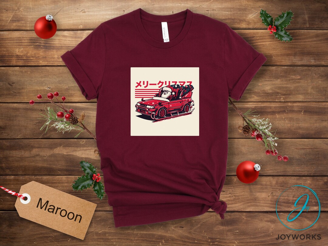 Christmas Sleigh Shirt JDM Dad Christmas Car T-shirt - Etsy