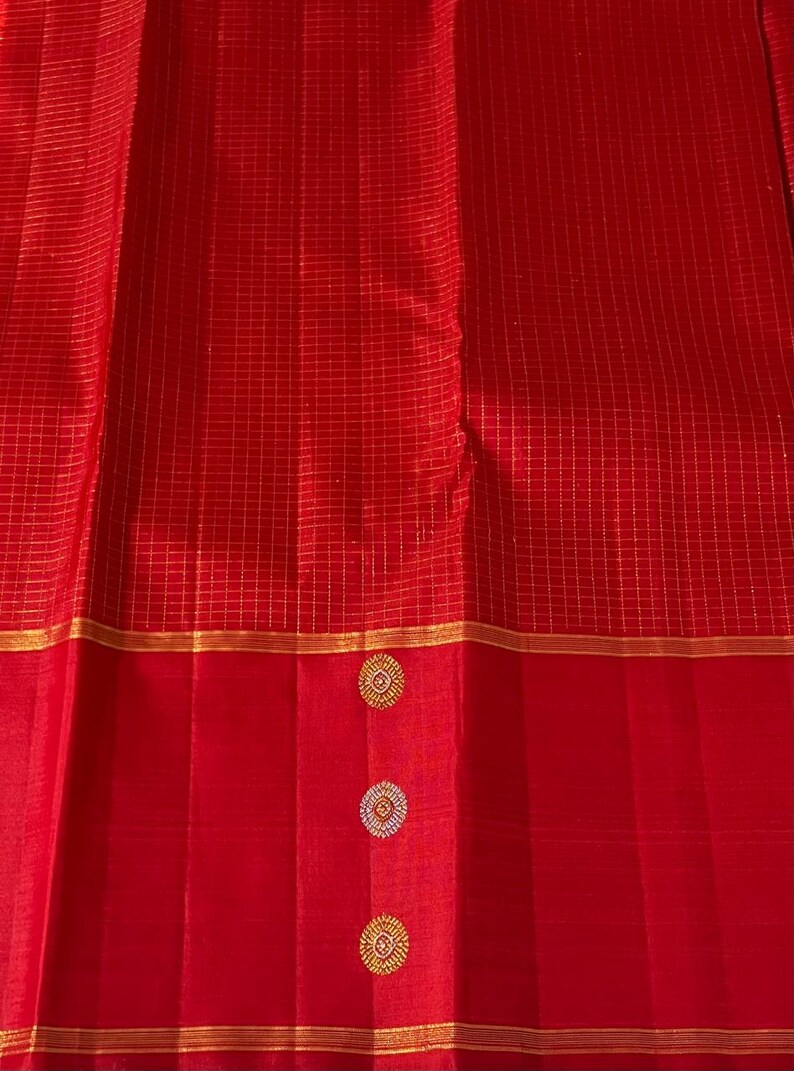 Red Colour Bridal Pure Kanchipuram Silk Sareeindian Traditional Ethnic ...
