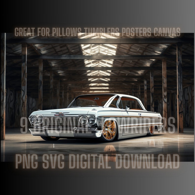 Lowrider 64 Impala PNG SVG Bundle, Man Cave Art (digital Download) - Etsy