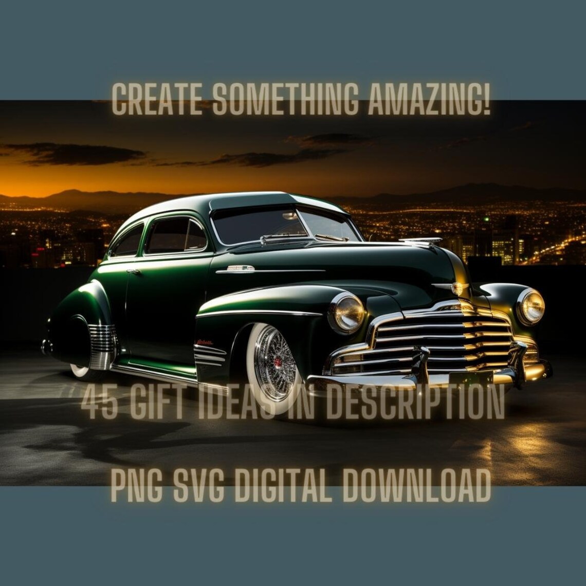 Classic 48 Chevy Fleetmaster PNG Bundle, Vintage Chevy Wall Art Png ...