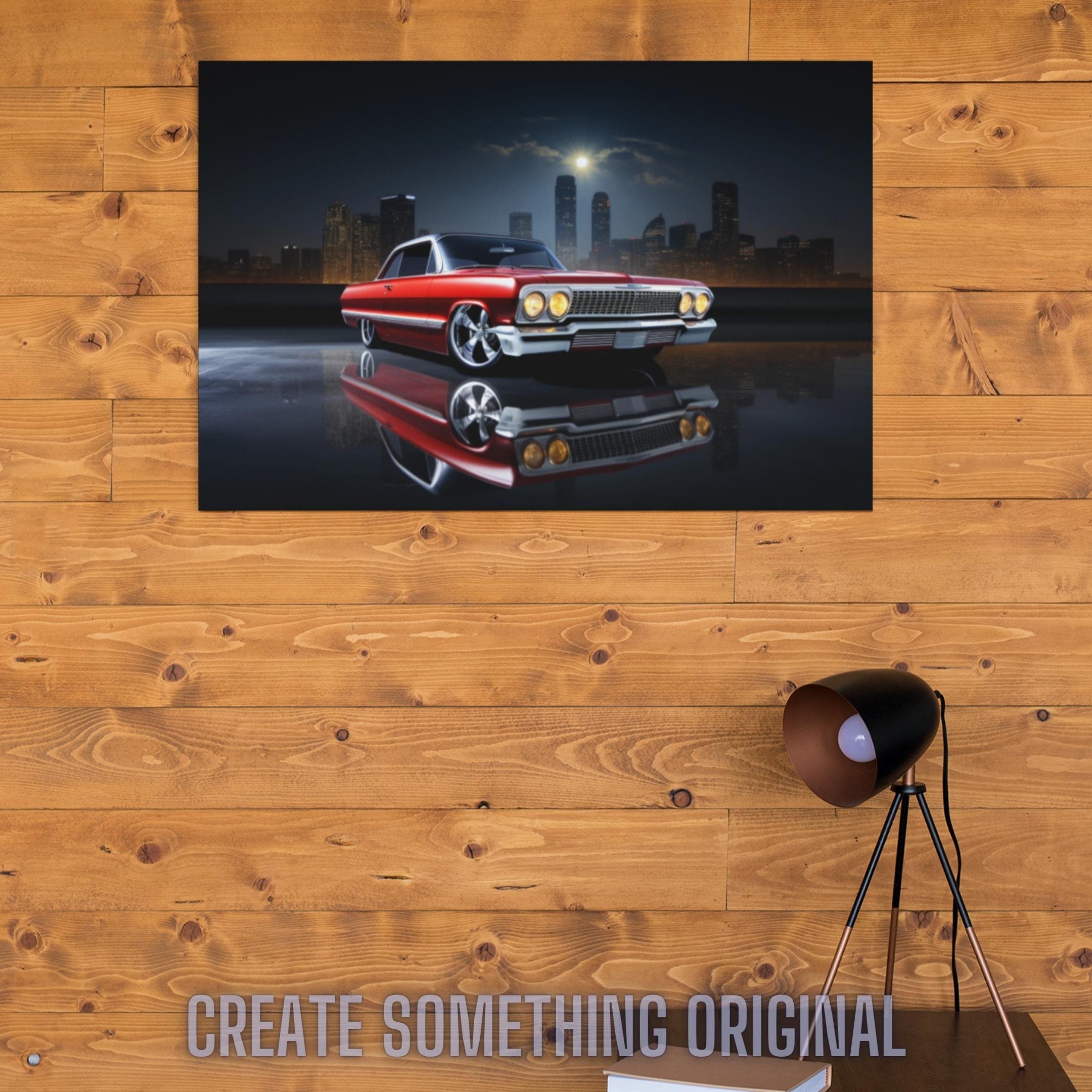 Candy Red 64 Impala Lowrider Cityscape PNG, 5 Aspect Ratio Bundle ...
