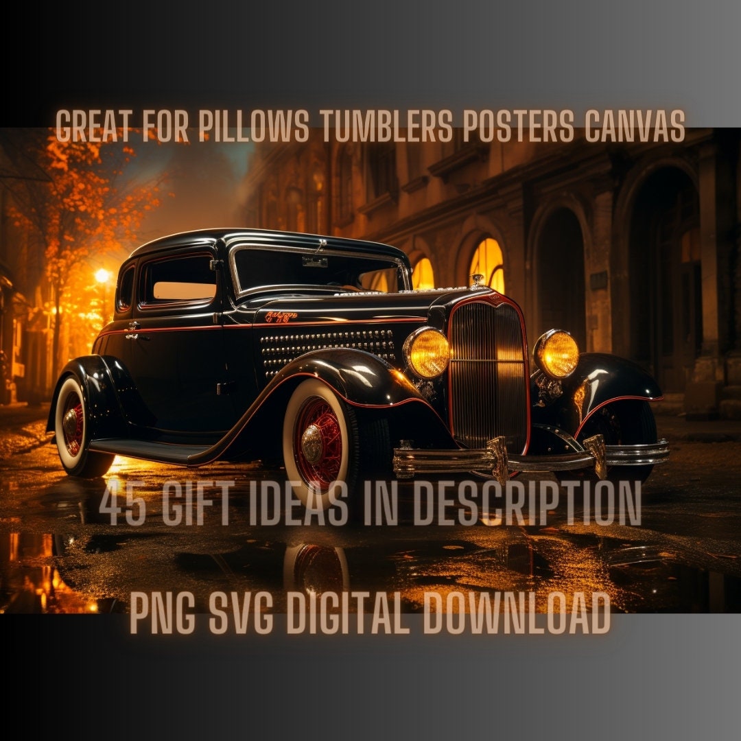 Classic Three Window Hot Rod PNG Bundle Vintage Hot Rod Wall - Etsy