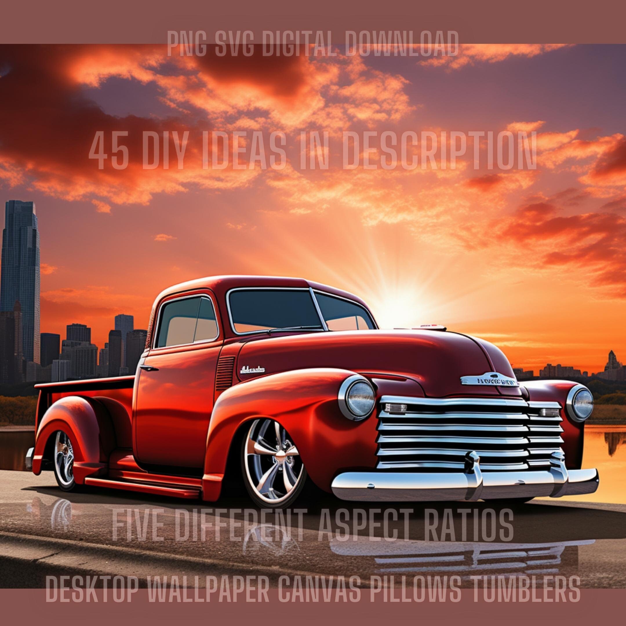 Candy Red 48 Lowrider Truck – Vintage Car PNG File (digital Download ...