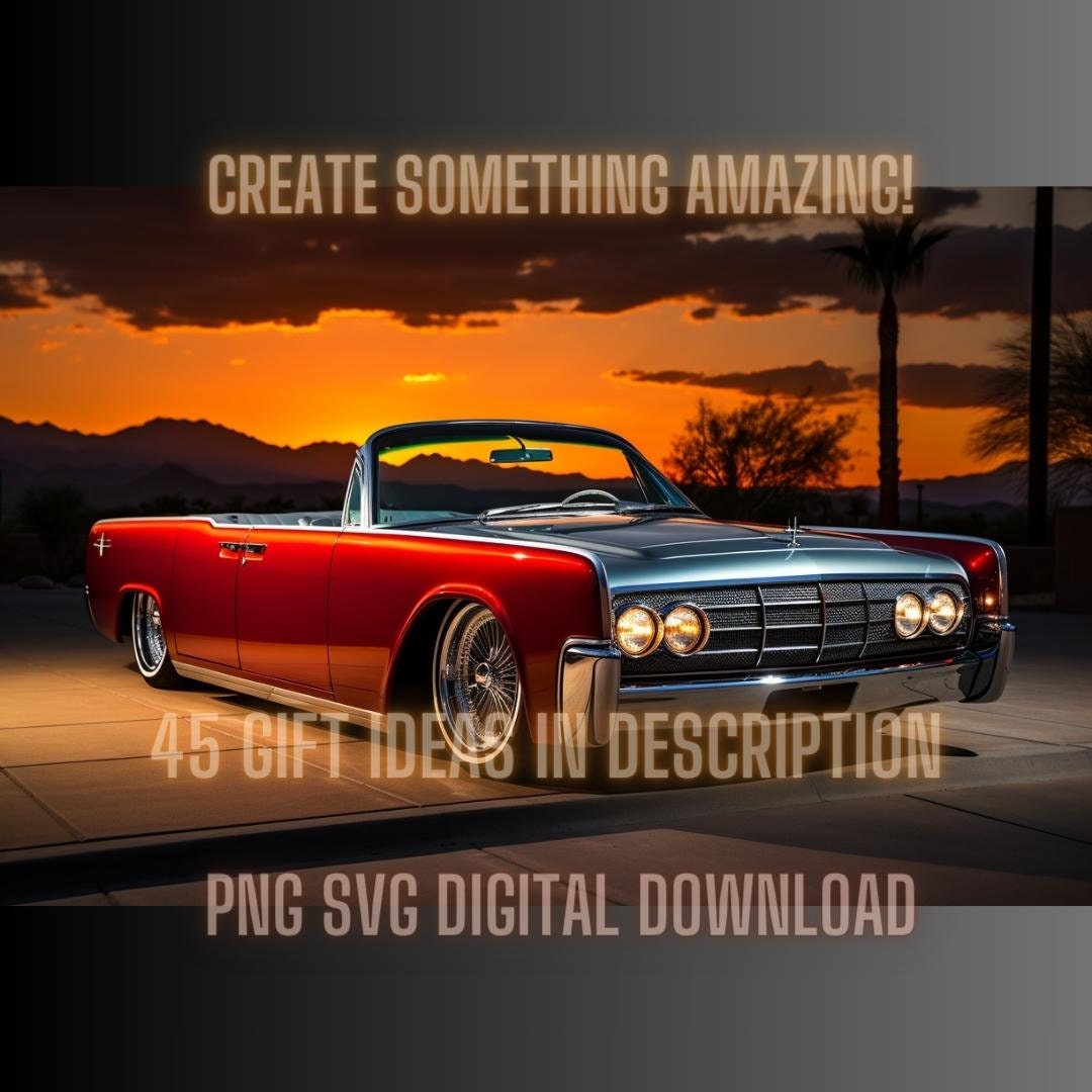 63 Lowrider PNG Bundle, Retro Car Man Cave Bar: Manly Gift for Husband ...