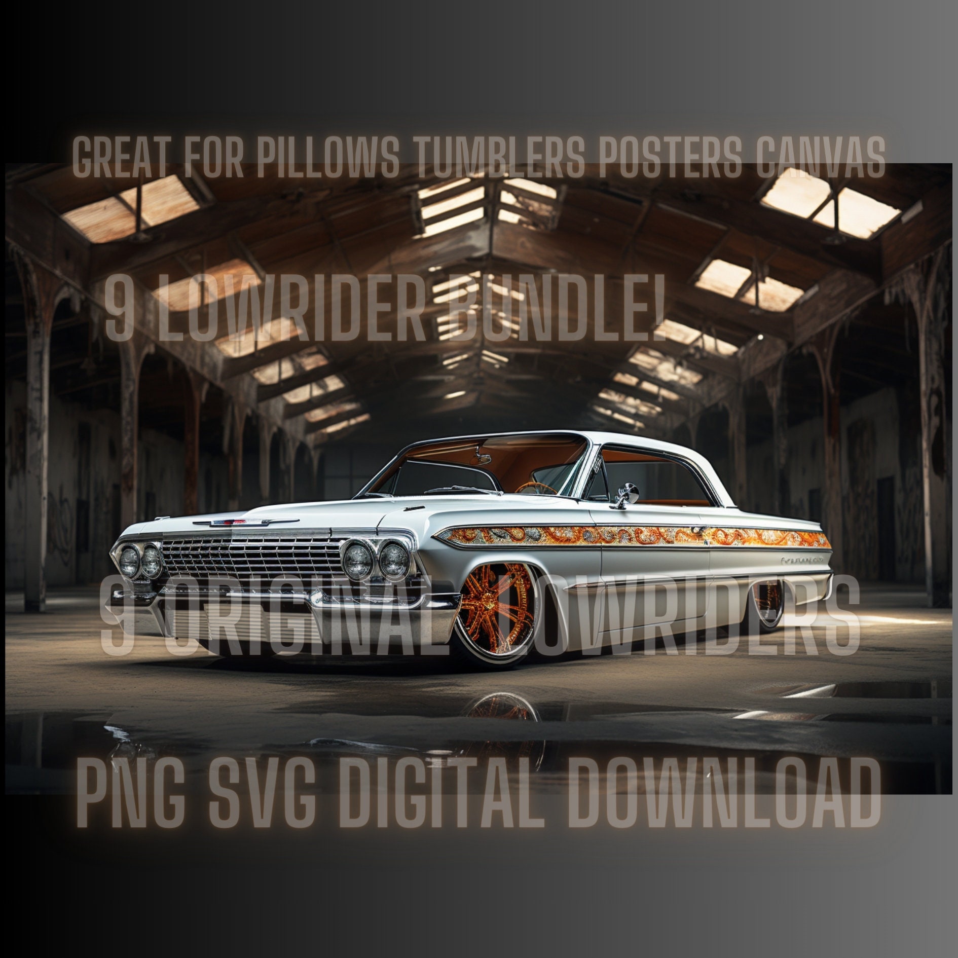 9 Lowrider Man Cave SVG Bundle! Perfect for Man Cave Décor and Desktop ...