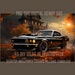 Black 68 Mach 1 Cobra PNG Digital Download Vintage Muscle Car - Etsy