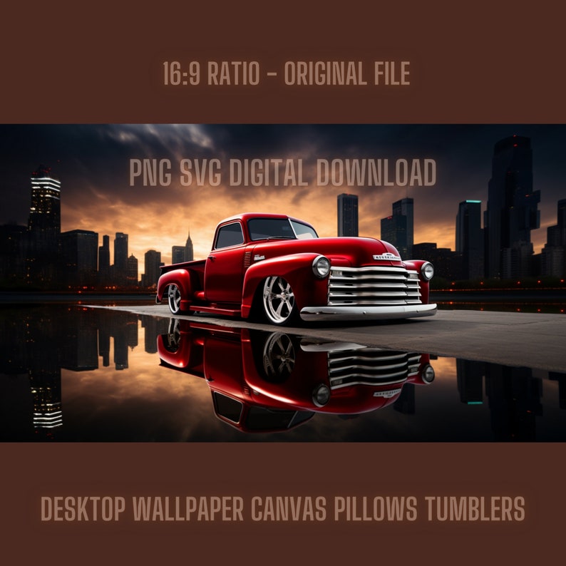Candy Red 48 Chevy 3100 PNG Bundle Comes in 5 Aspect Ratios to Fit Your ...