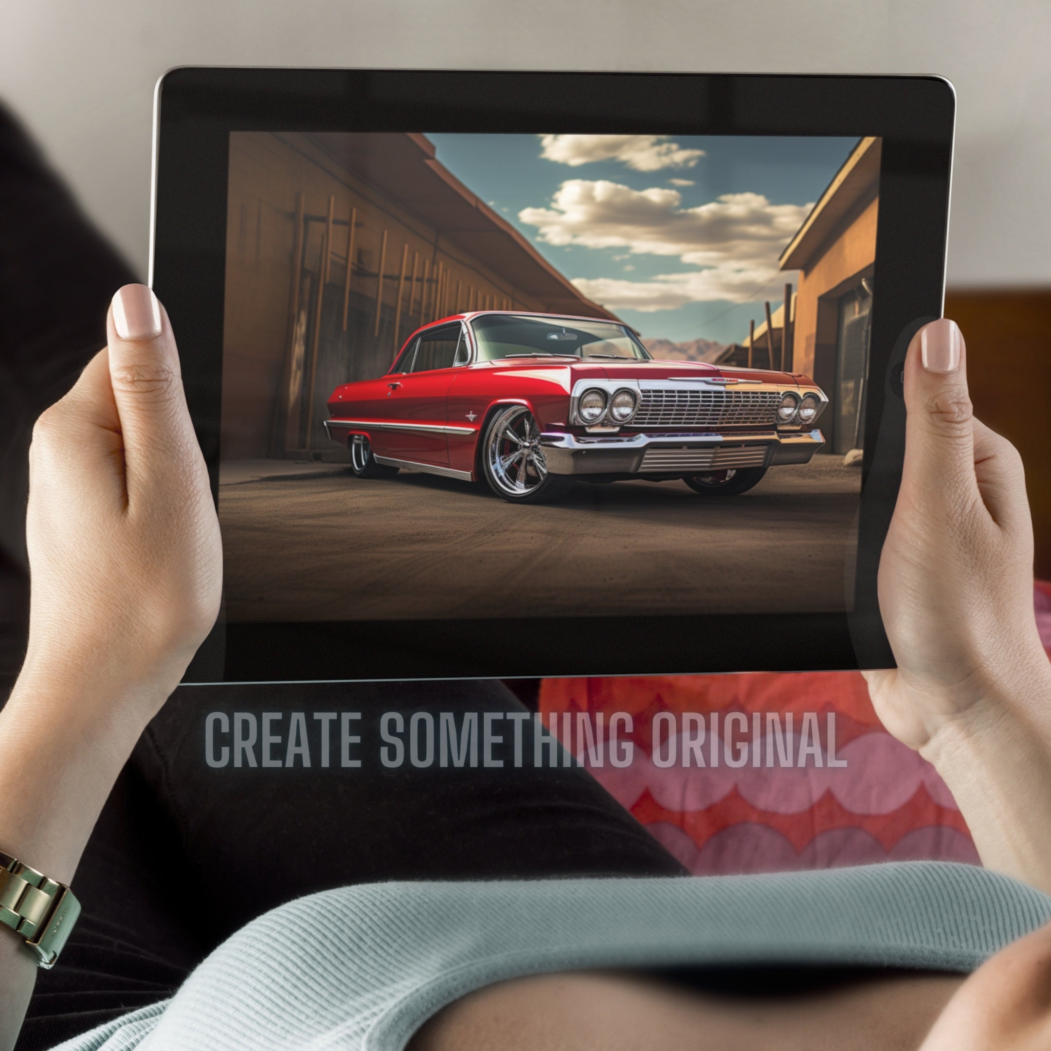 Manly Gift: 63 Impala Lowrider PNG Ideal for Car Mechanics & Man Cave ...