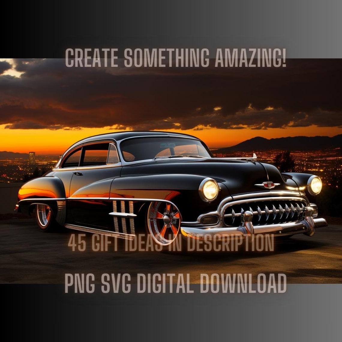 51 Chevy Coupe PNG Bundle, Classic Chevy Wall Art Png, Vintage Chevy ...