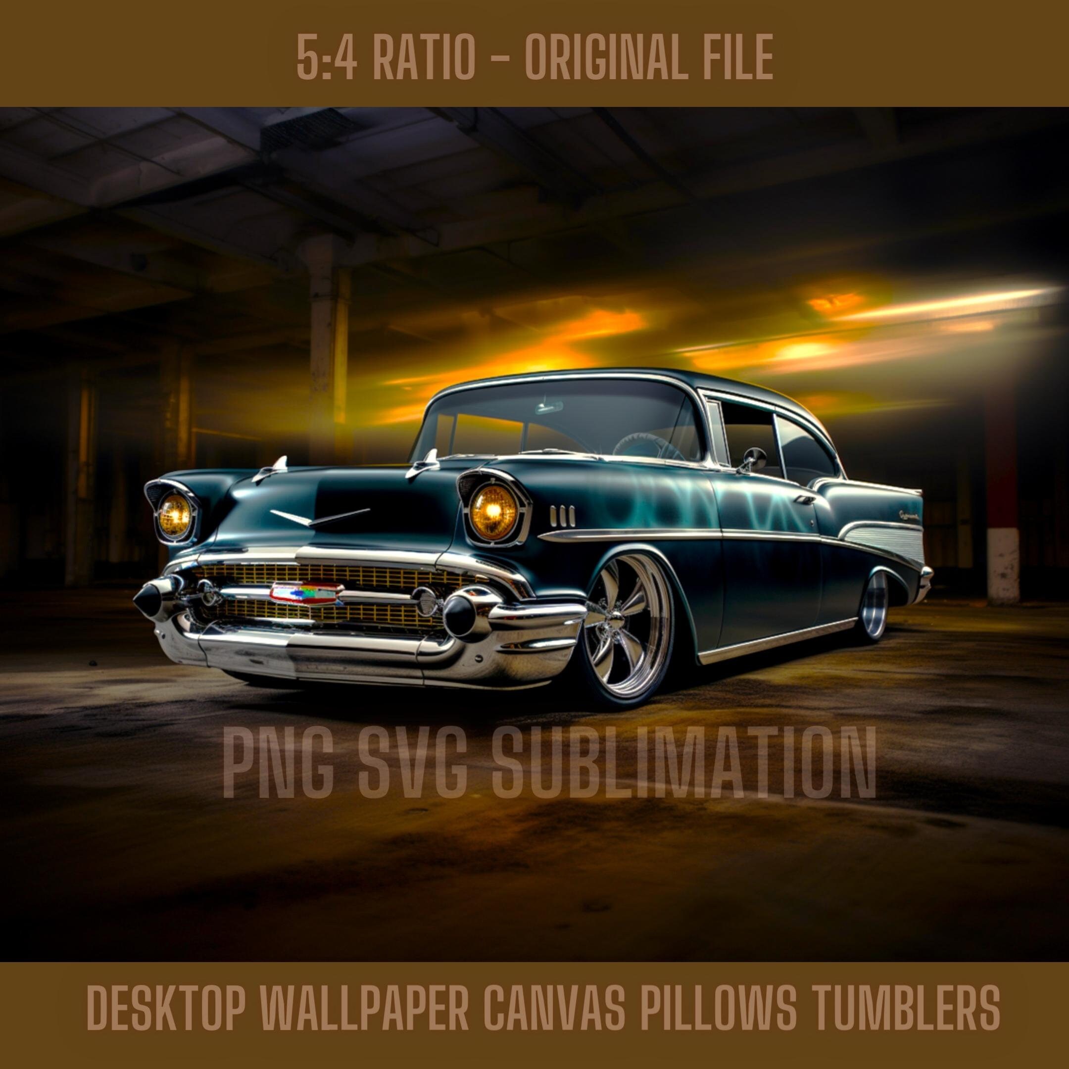 This Rustic Black 57 Chevy PNG Bundle Comes With 5 Different Aspect ...