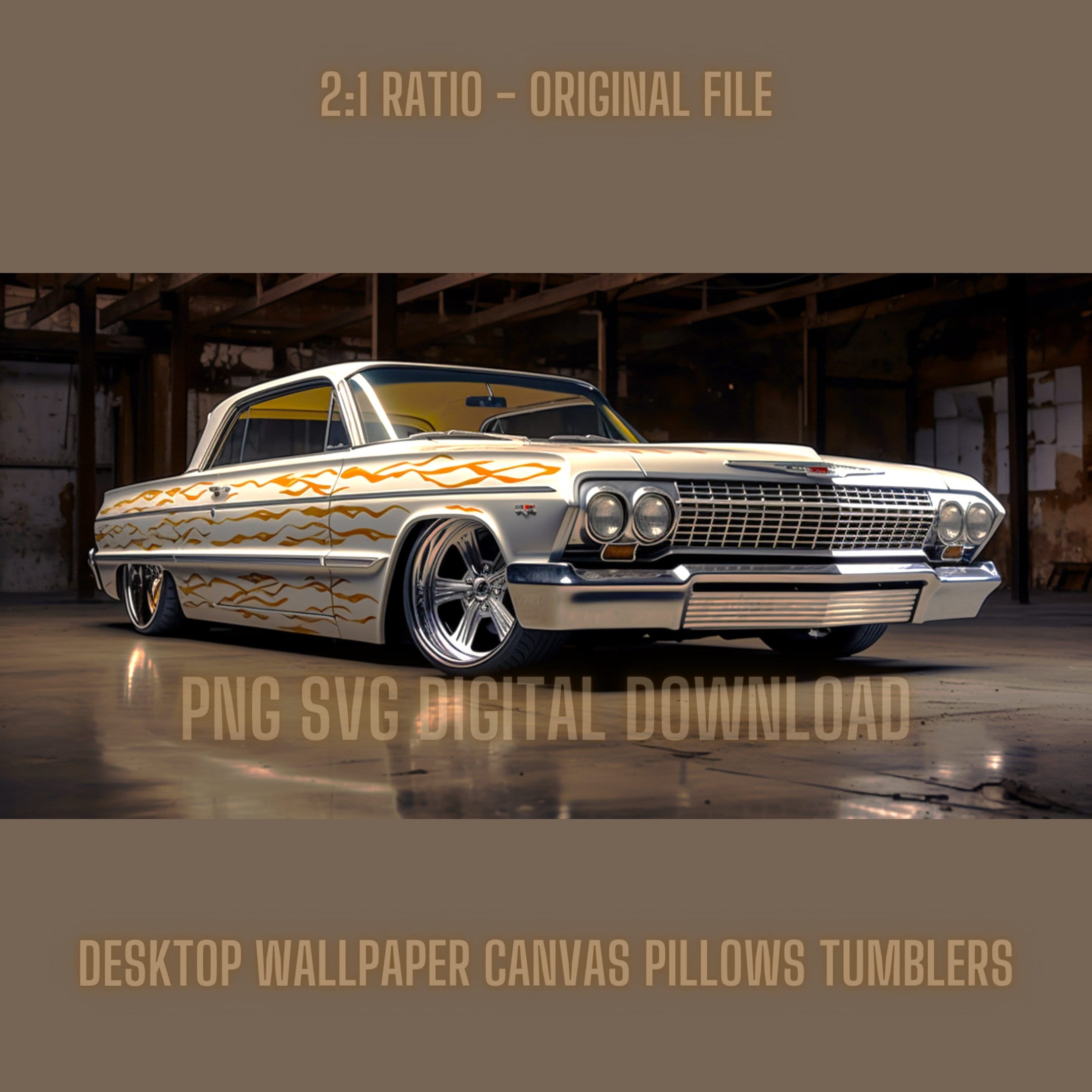 Pearl White 64 Impala Lowrider PNG Bundle, Chicano Lowrider Png, Lowrider, Chicano Wall Art Png ...