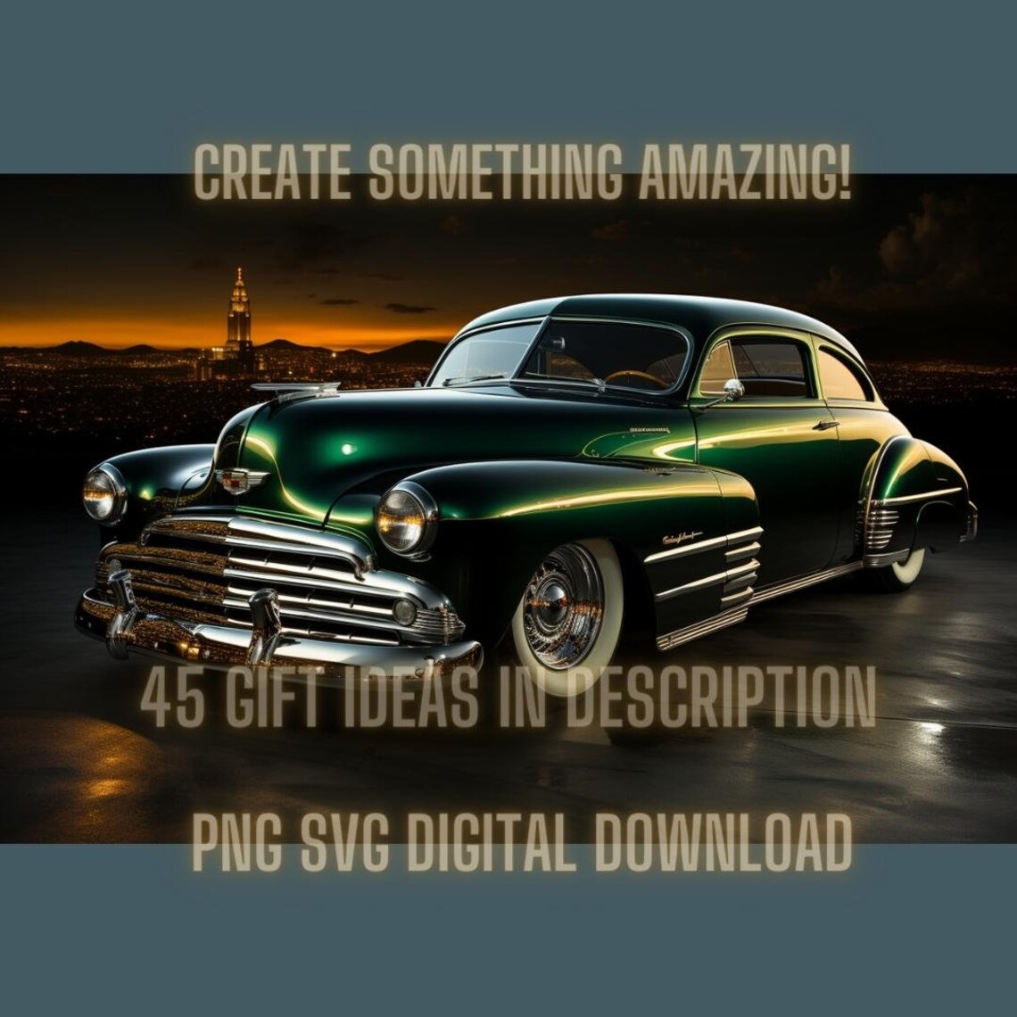 Classic 48 Chevy Fleetmaster PNG Bundle, Vintage Chevy Wall Art Png ...