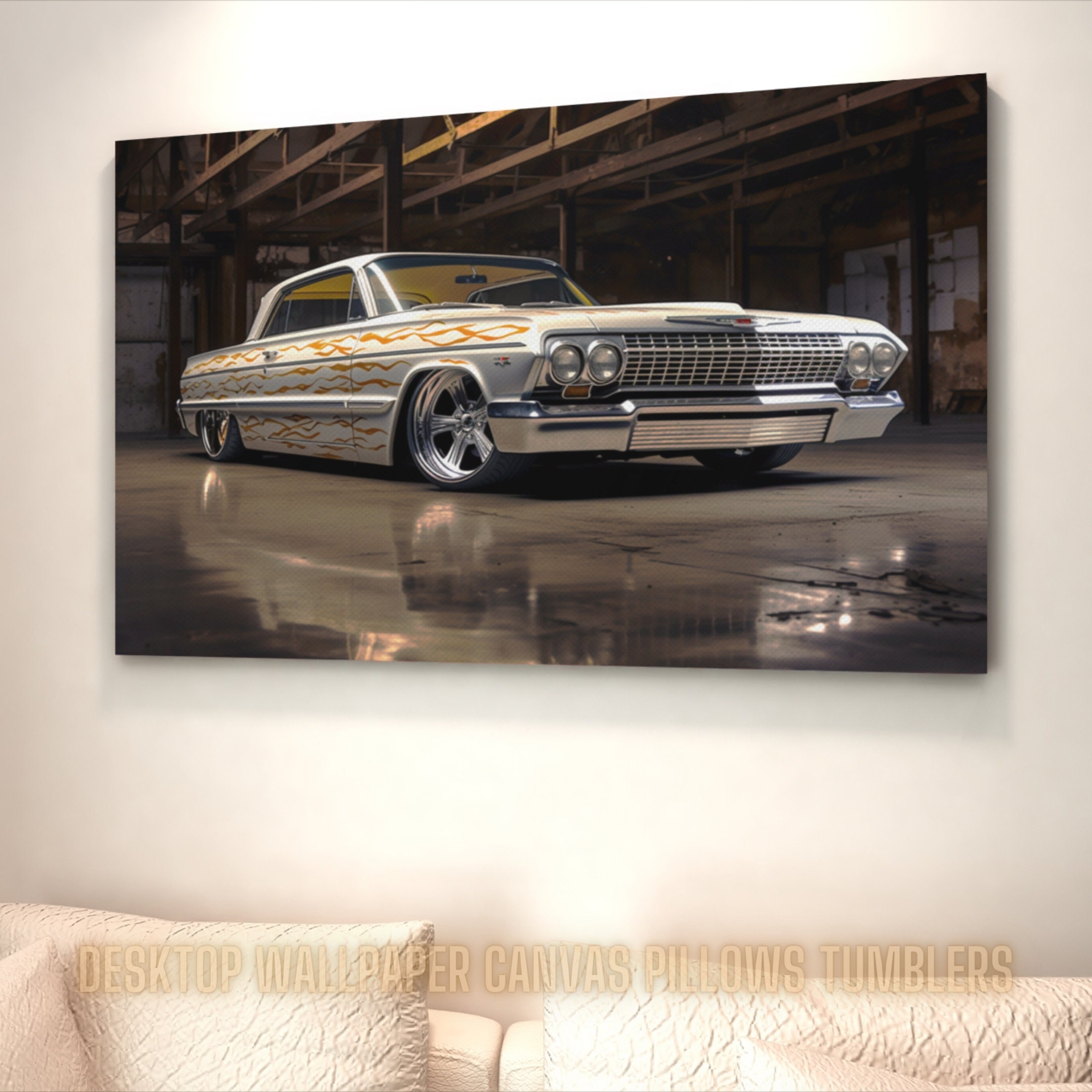 Pearl White 64 Impala Lowrider PNG Bundle, Chicano Lowrider Png ...