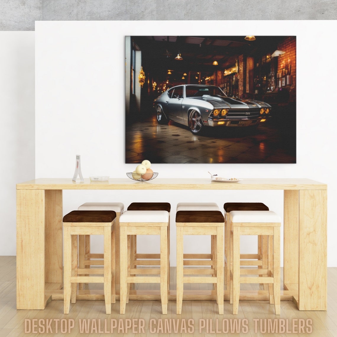 Vintage 68 Chevelle SS Silver Muscle Car Png, Svg Vintage Muscle Car ...