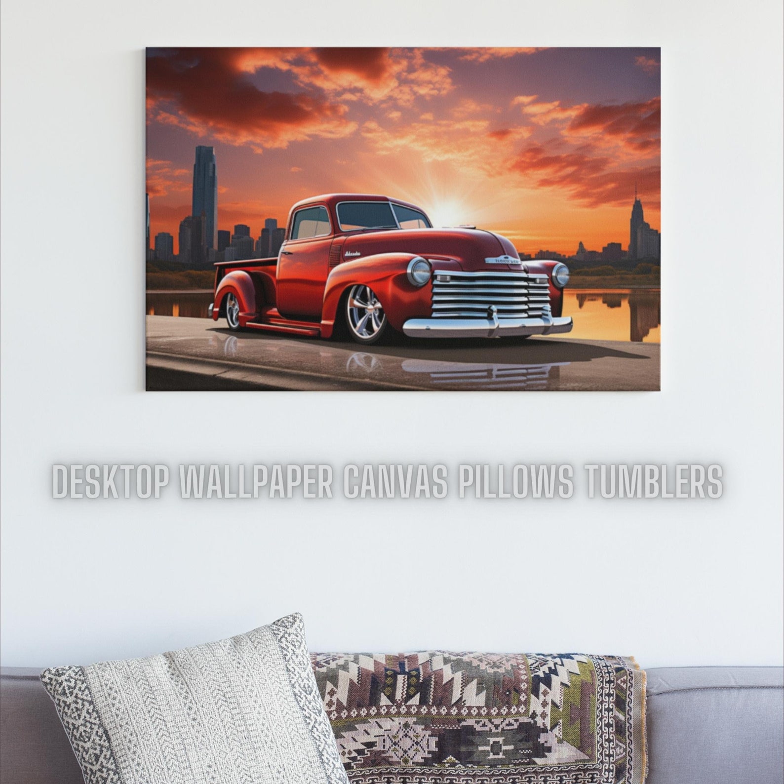 Candy Red 48 Lowrider Truck – Vintage Car PNG File (digital Download ...