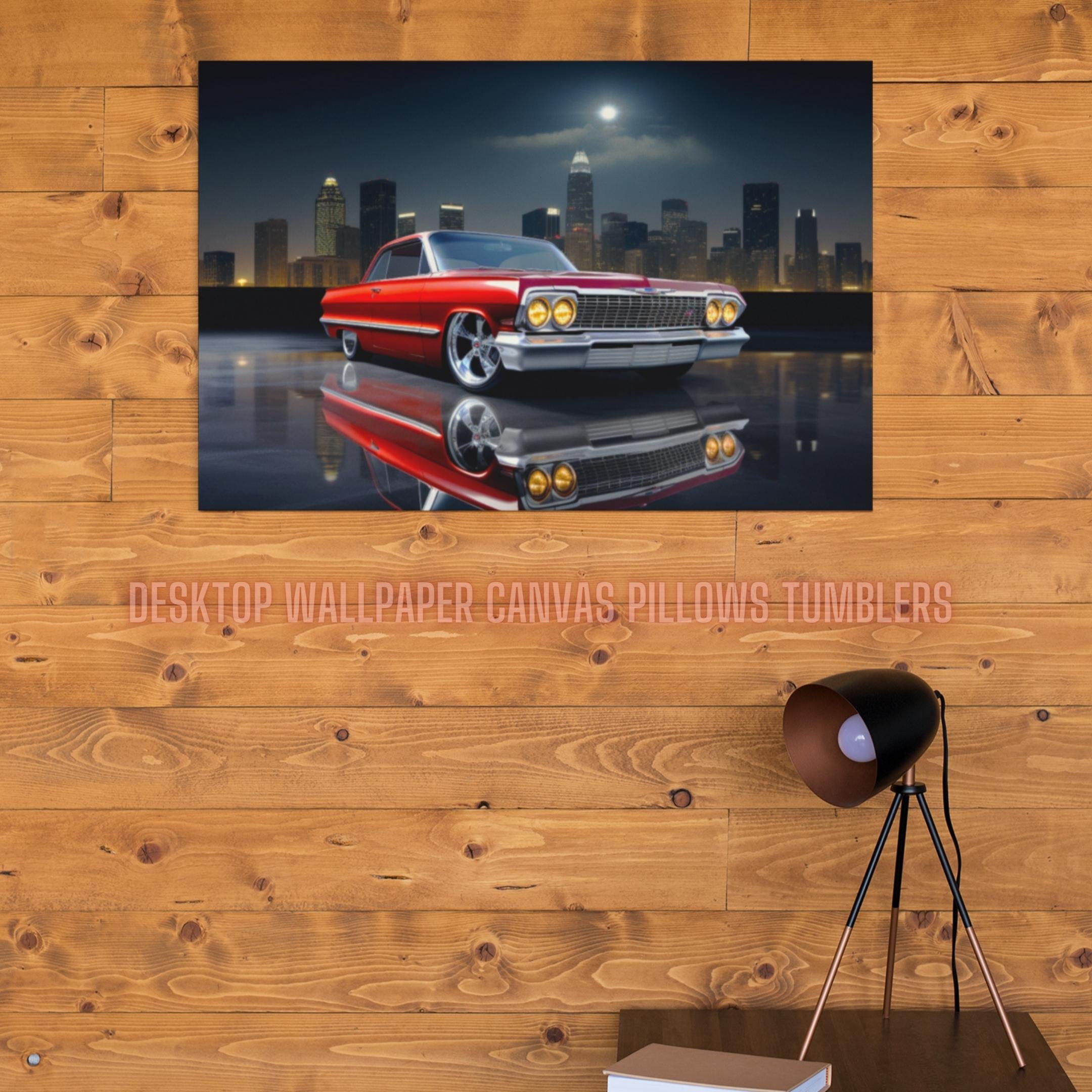 Candy Red 64 Impala Lowrider PNG, Chicano Wall Art (5 Ratios) - Etsy
