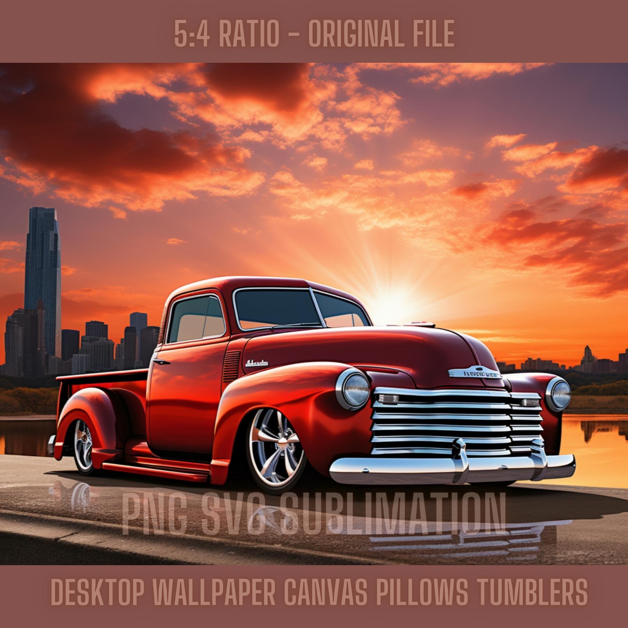 Candy Red 48 Lowrider Truck – Vintage Car PNG File (digital Download ...