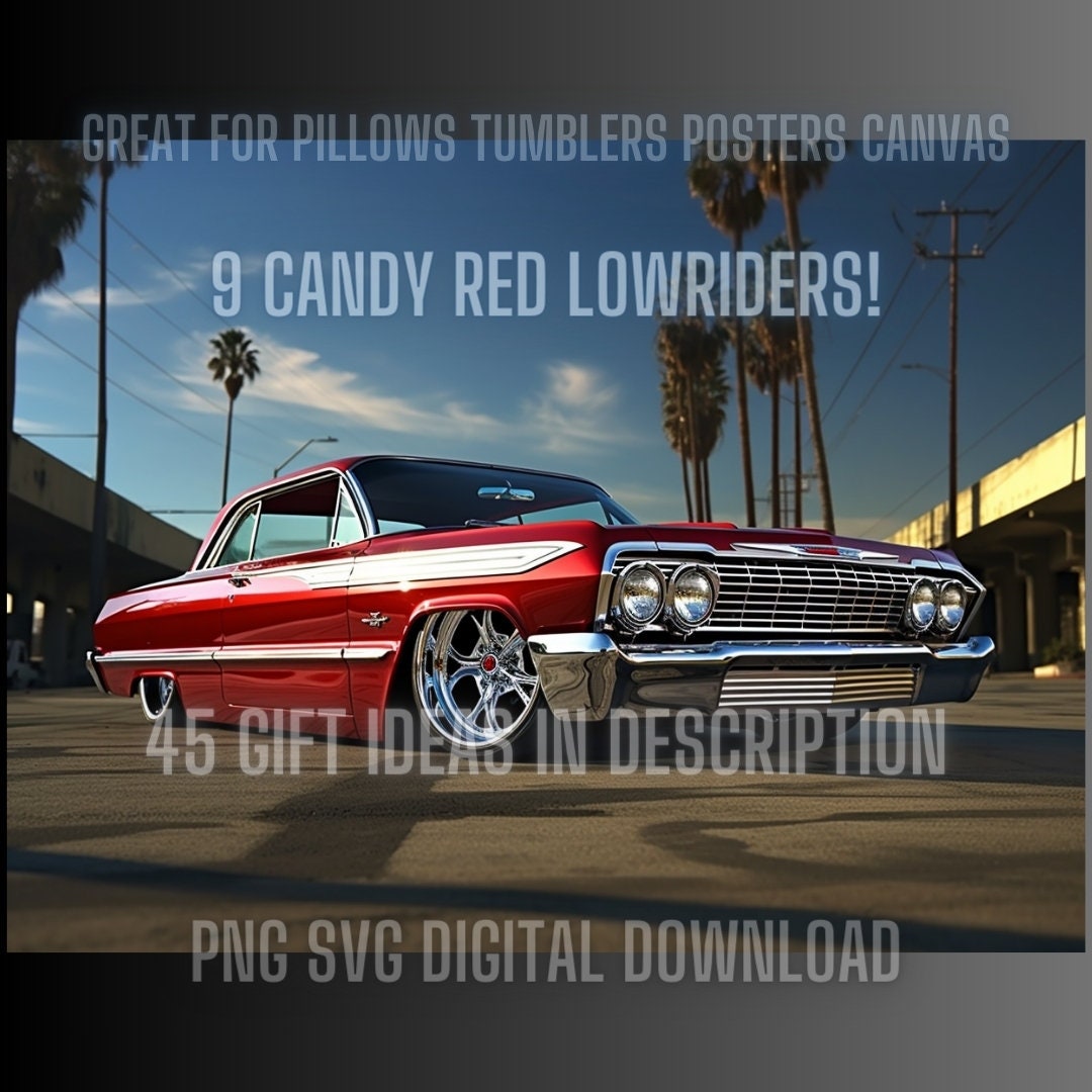 Red 64 Impala Lowrider