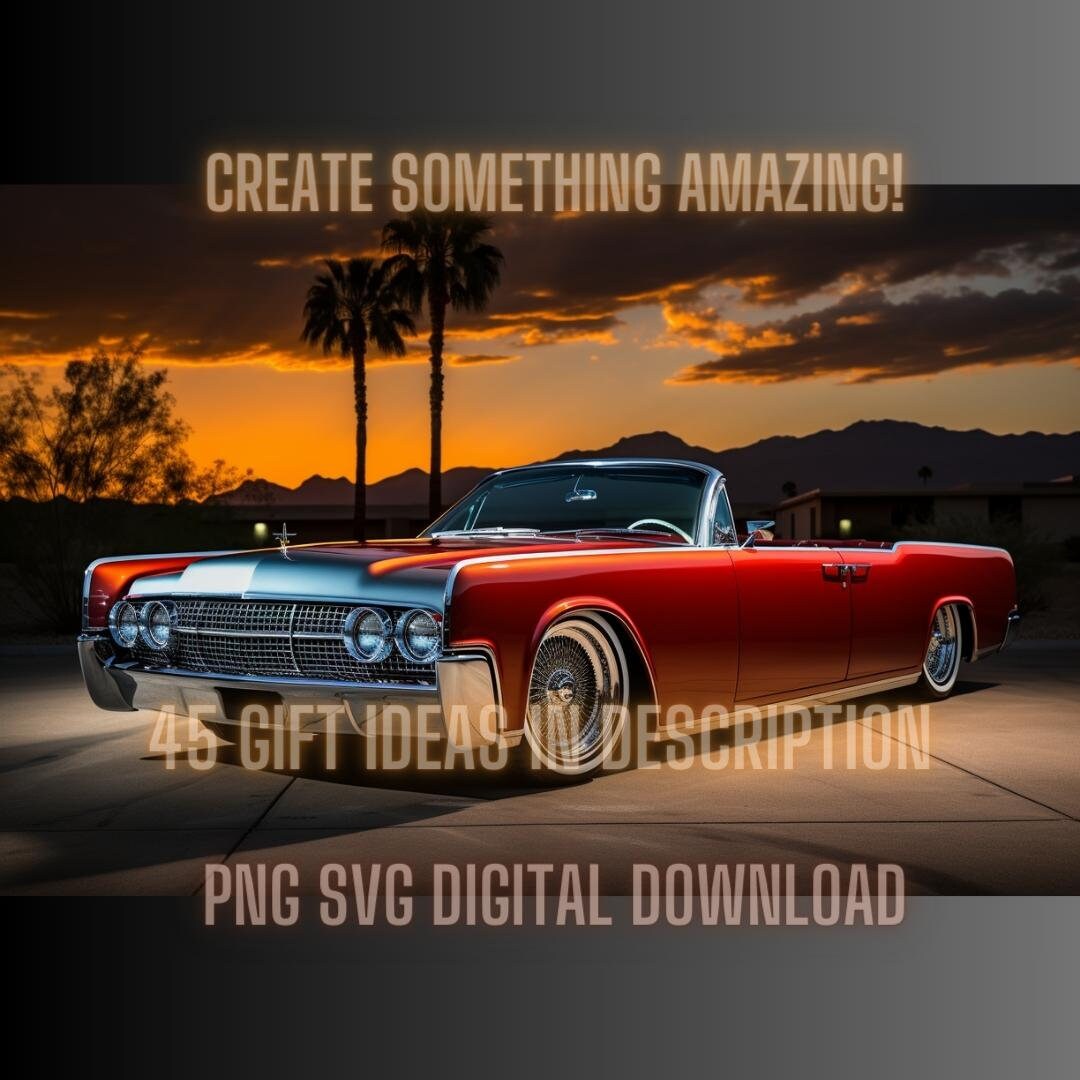 63 Lowrider PNG Bundle, Retro Car Man Cave Bar: Manly Gift for Husband ...