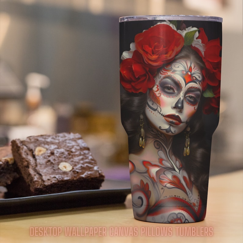 Realistic Roses on Día De Los Muertos Latina Floral Art Print Floral ...