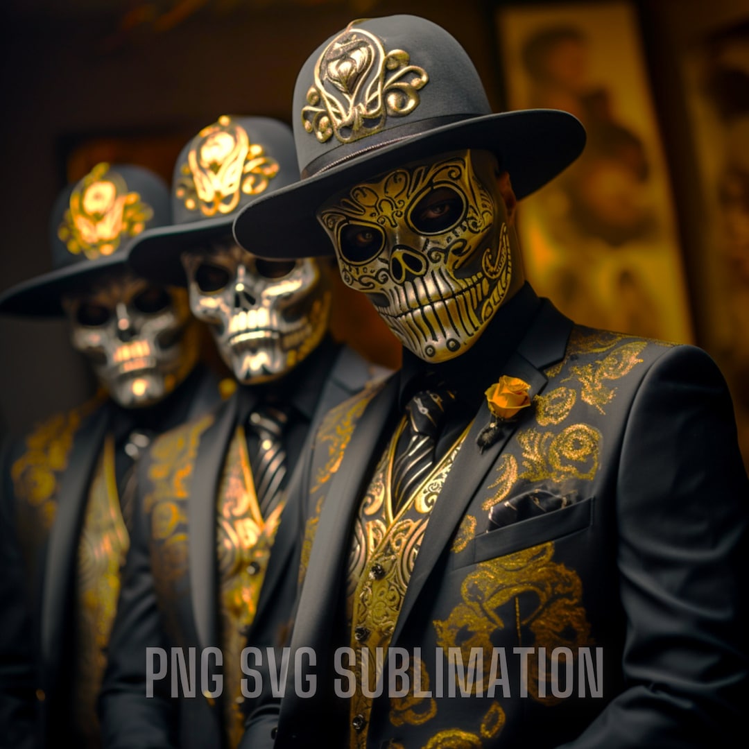 Calavera Skull Chicano PNG 5 Aspect Ratio Bundle, Chicano Dia De Los ...