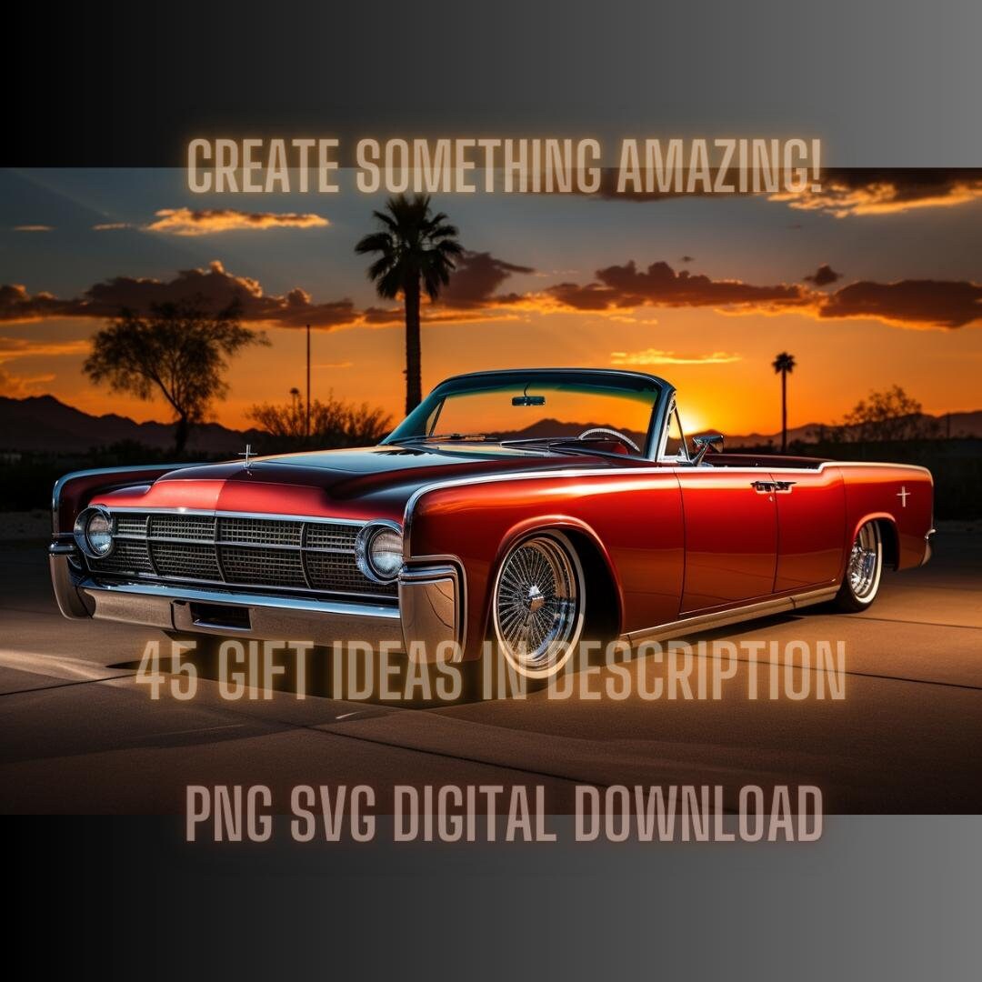 63 Lowrider PNG Bundle, Retro Car Man Cave Bar: Manly Gift for Husband ...