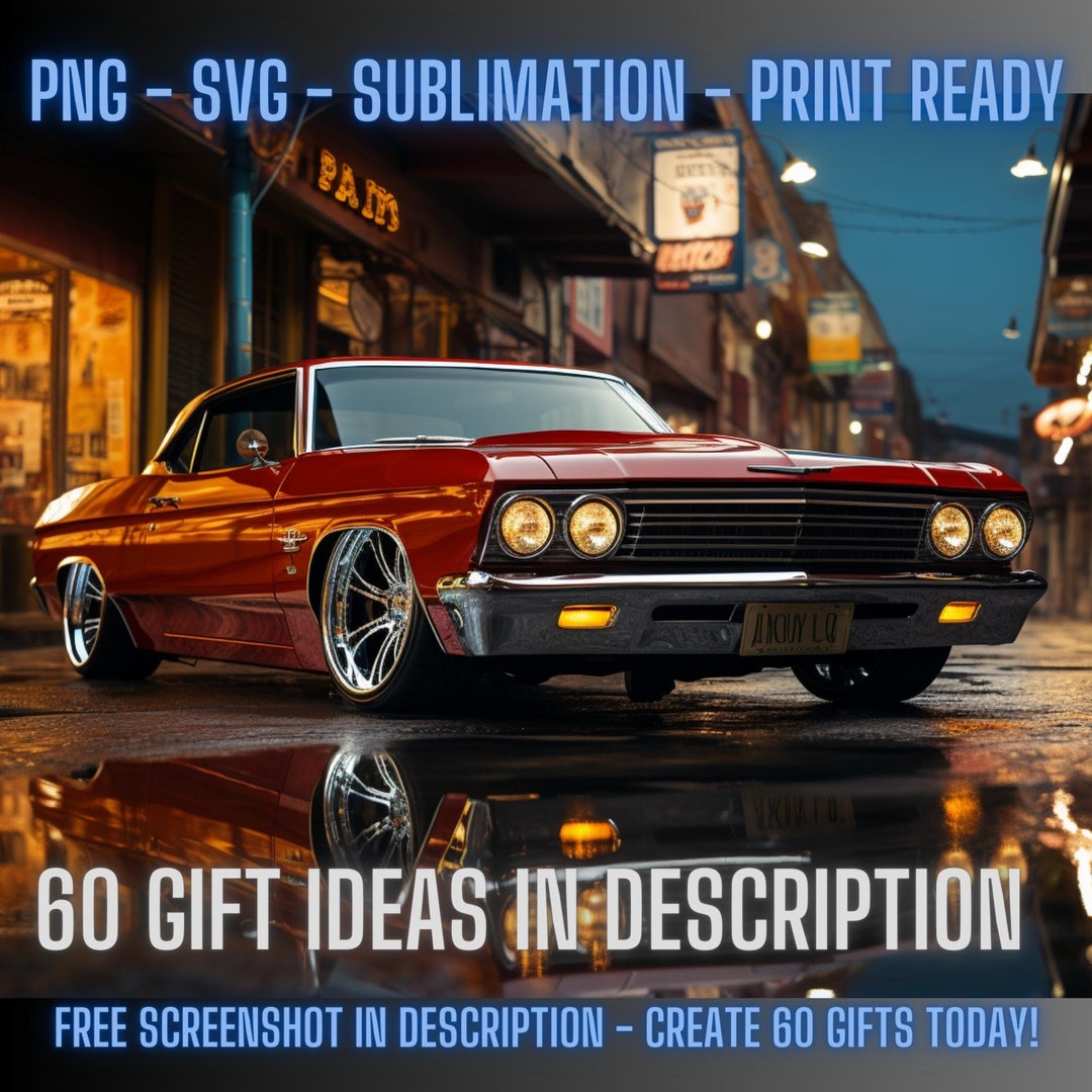 1968 Chevy Chevelle SS Candy Red Lowrider Desktop Wallpaper - Etsy