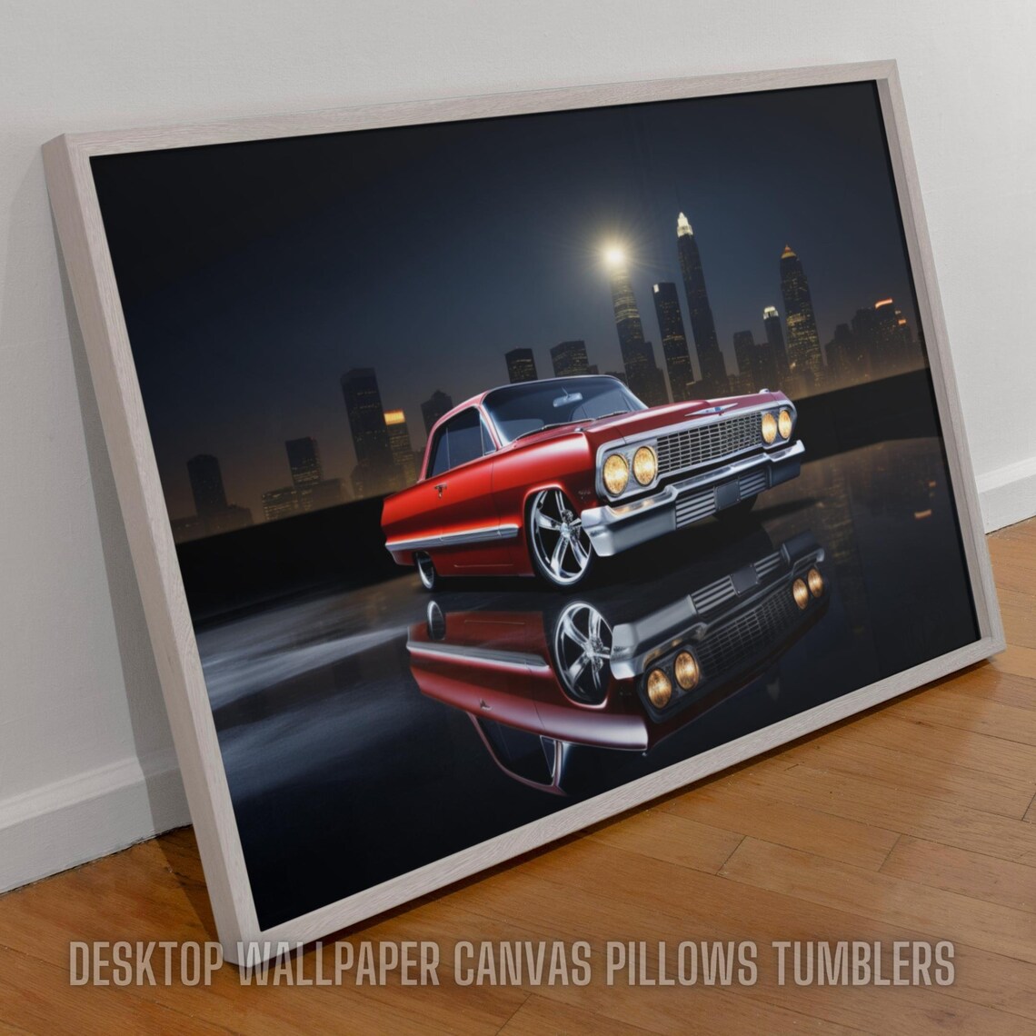 Candy Red 64 Impala Lowrider Cityscape PNG, 5 Aspect Ratio Bundle ...