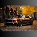 Custom Red 68 Mach 1 Cobra PNG Digital Download, Vintage Muscle Car PNG ...