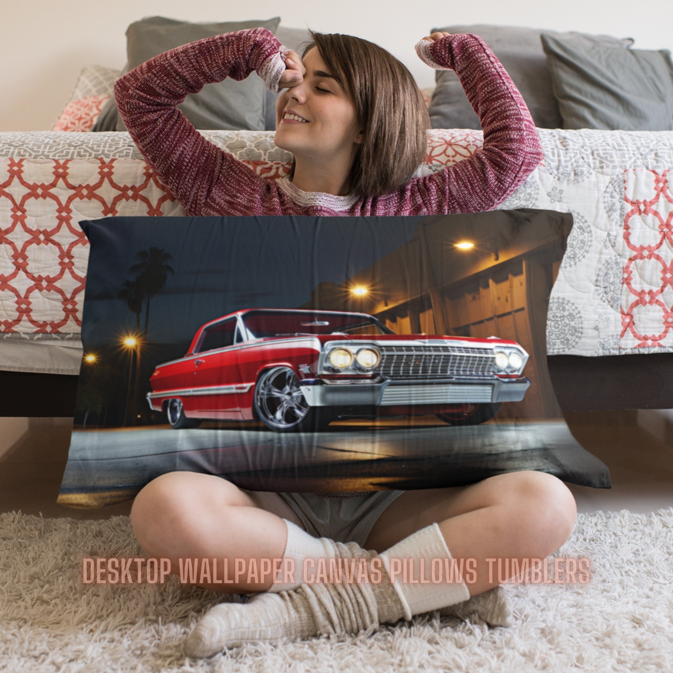 Candy Red 1964 Impala Lowrider PNG – Car Enthusiast Wallpaper - Etsy