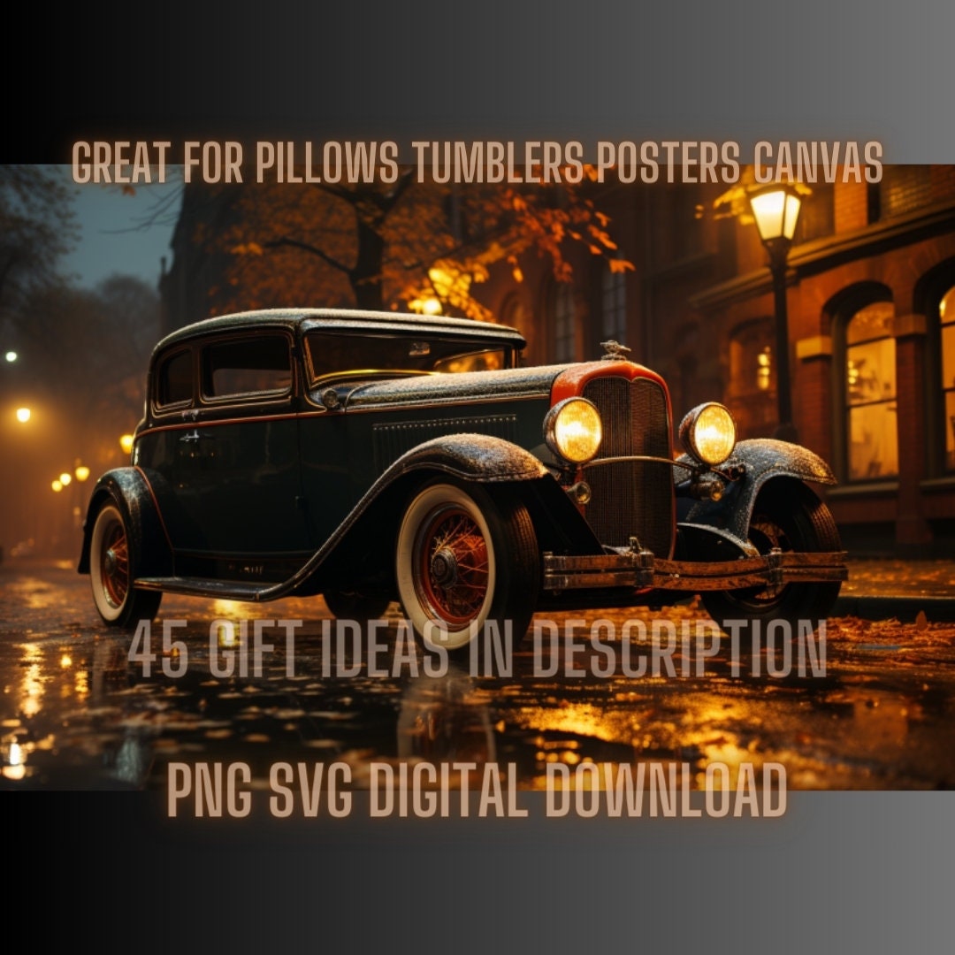 Classic Three Window Hot Rod PNG Bundle Vintage Hot Rod Wall - Etsy