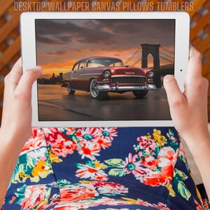 Red 55 Chevy PNG Bundle, Muscle Car Tumbler Wraps (digital Download) - Etsy