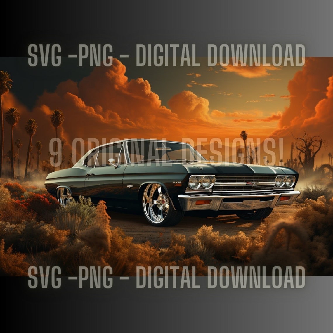 Vintage 66 Impala Black Lowrider Png, Chicano Lowrider Png, Lowrider ...