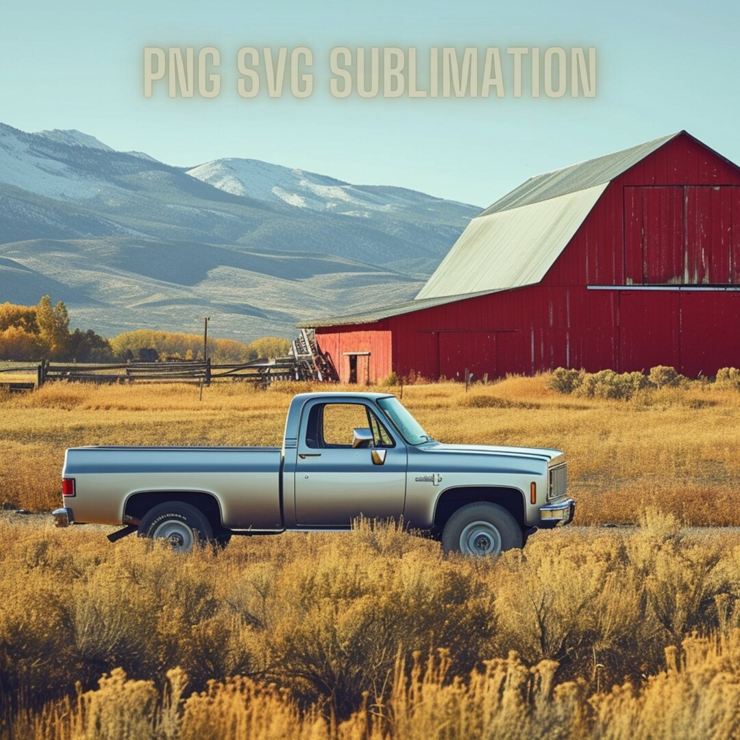 Chevy Square Body Truck SVG PNG, Vintage 78, Man Cave Decor (digital ...