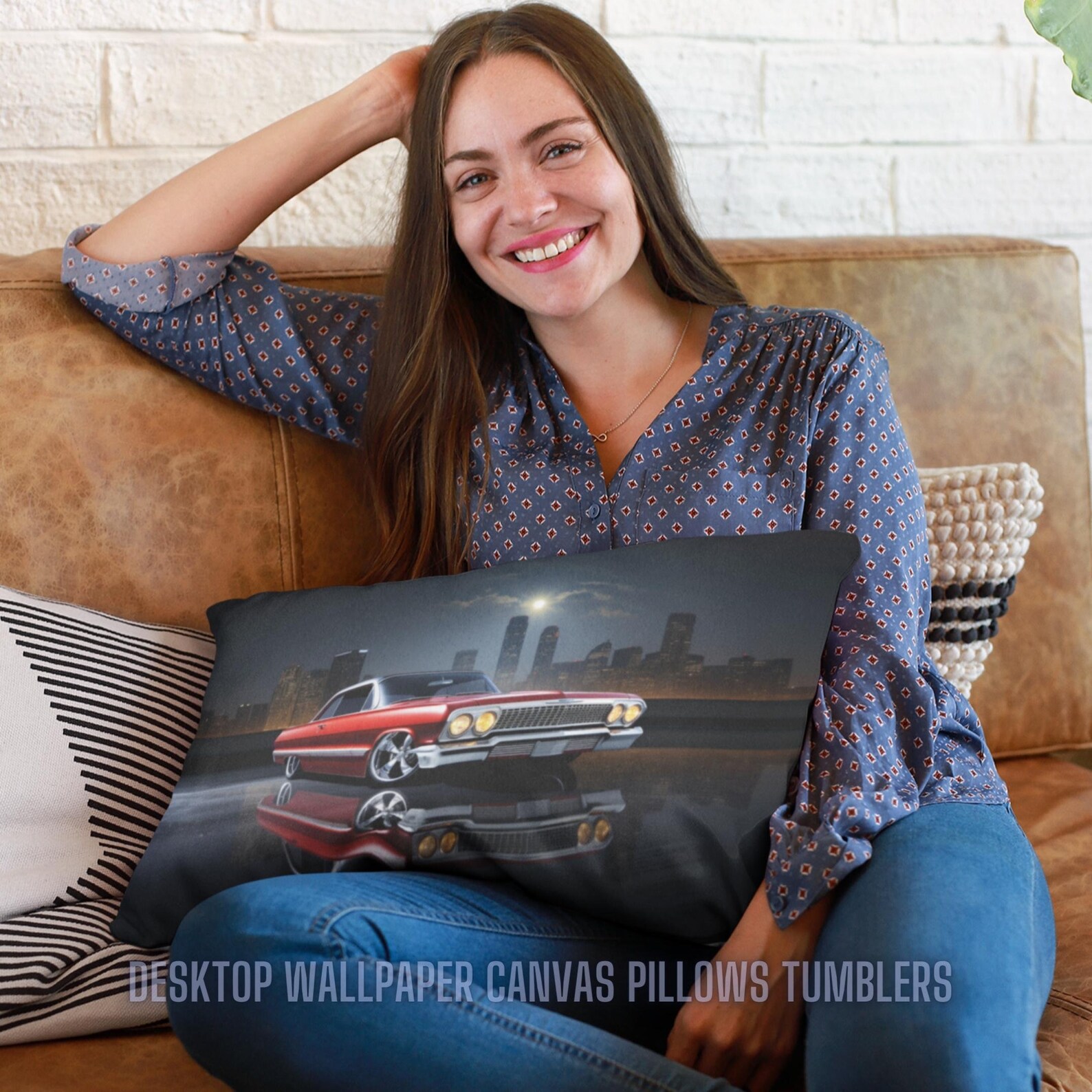 Candy Red 64 Impala Lowrider Cityscape PNG, 5 Aspect Ratio Bundle ...