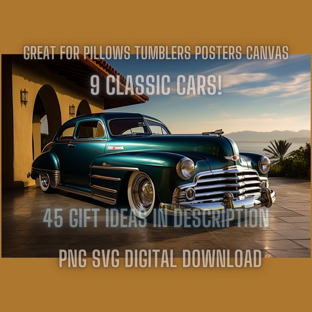 Classic48 Chevy Stylemaster PNG Bundle, Vintage Chevy Wall Art Png ...