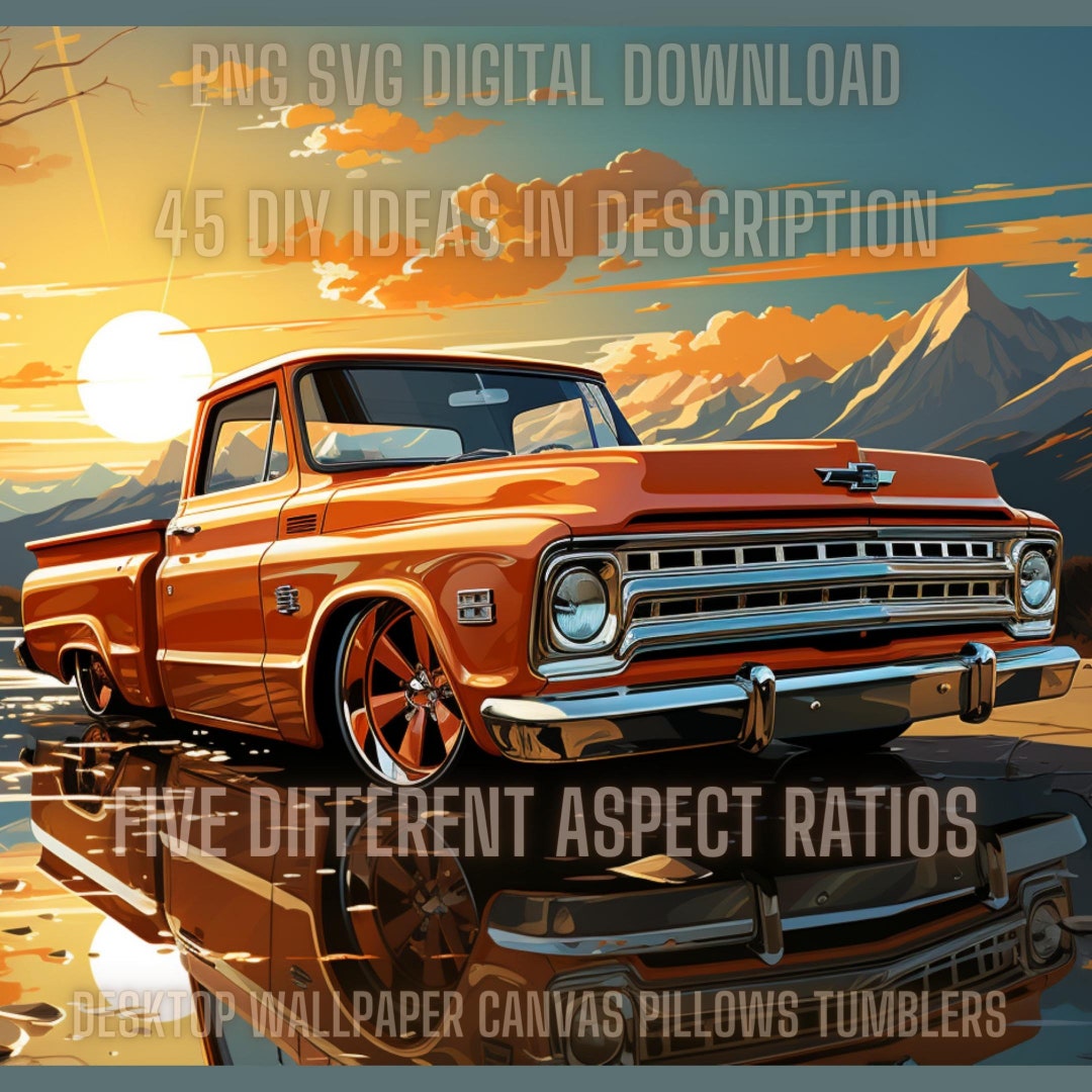 This Custom Orange 68 C10 PNG Bundle Comes in 5 Aspect Ratios to Fit ...
