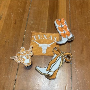 University of Texas Longhorns Collegiate Iron on Embroidered Patch - Etsy