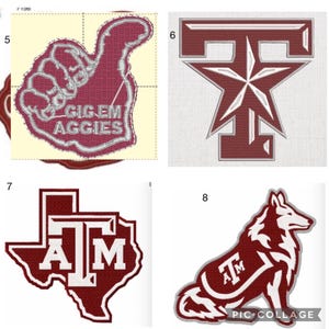 Texas A&M Aggies Collegiate Gameday Embroidered Patch - Etsy