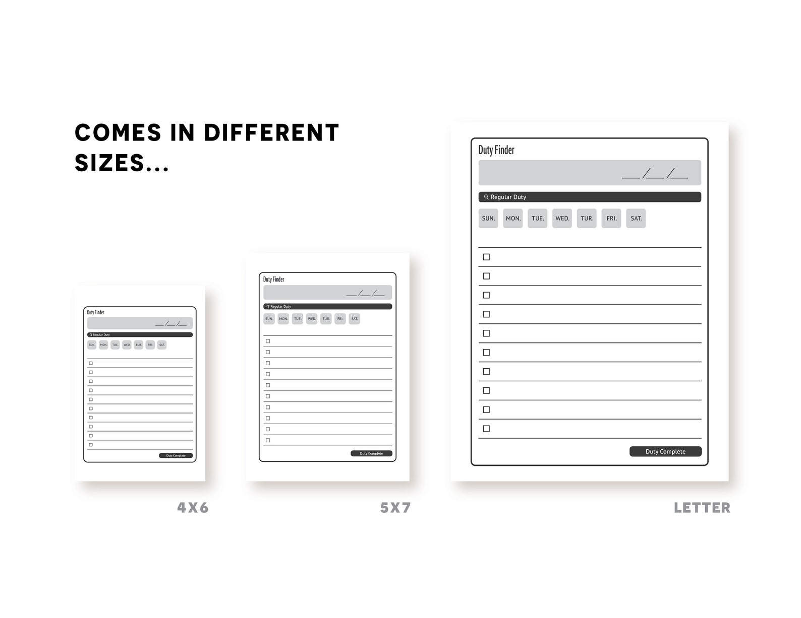 FFXIV Printable Duty Finder (to Do List / Daily Planner) Letter / 5x7 ...